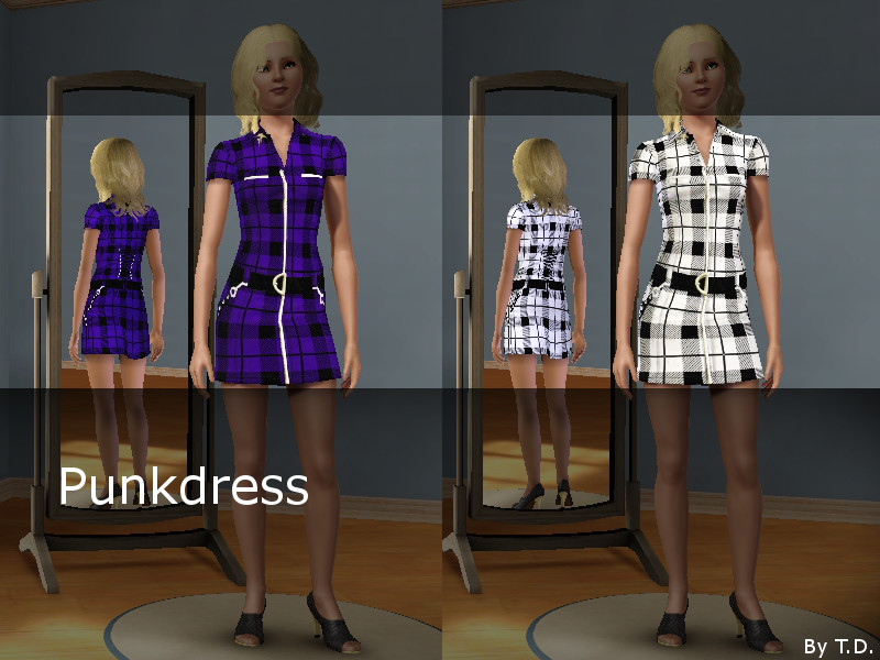 The Sims Resource - Punk Dress_T.D.