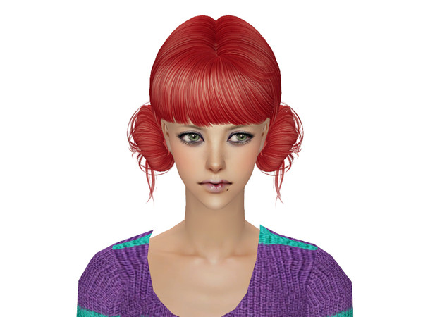 The Sims Resource - Skysims Hair 109 Red