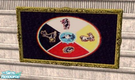 The Sims Resource - Flag Set Part 2 - Ojibwa Flag