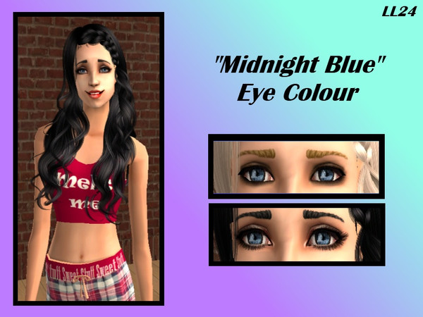 The Sims Resource | The Fantasy Eye Colour Collection - Midnight Blue