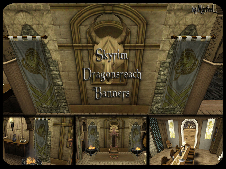 The Sims Resource - Skyrim Dragonsreach Banner