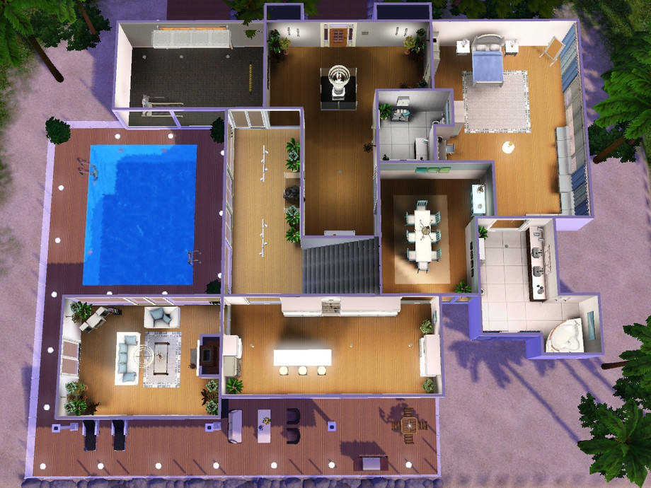 The Sims Resource | Modern Beach House