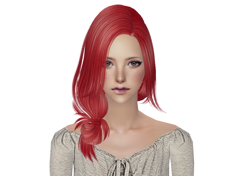 The Sims Resource | Skysims Hair 117 Red