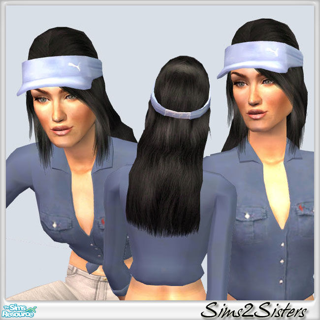 The Sims Resource | S2S Visor Hair - Sport Visor - 1