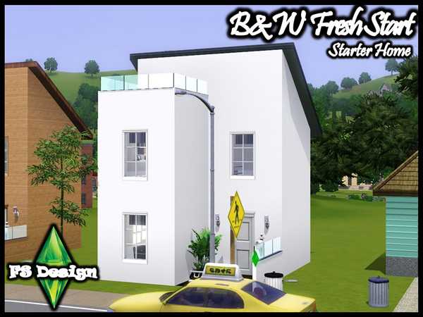 The Sims Resource | B&W Fresh Start - Starter Home