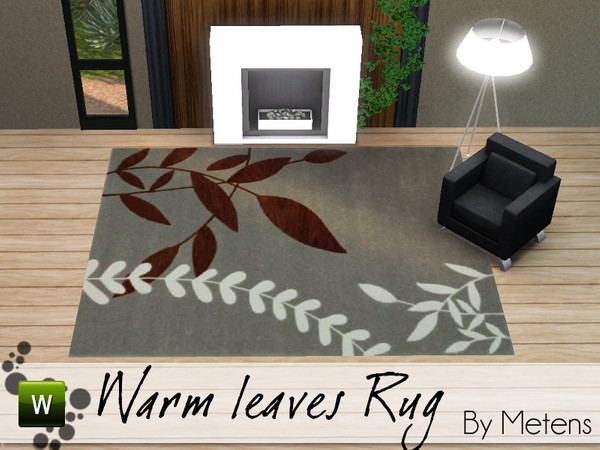The Sims Resource - Warm Leaves Rug