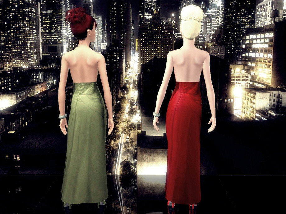 The Sims Resource | A line Beading Gown