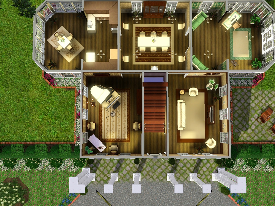 The Sims Resource | Colonial house