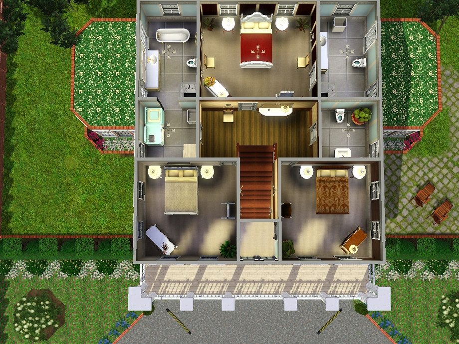 The Sims Resource | Colonial house