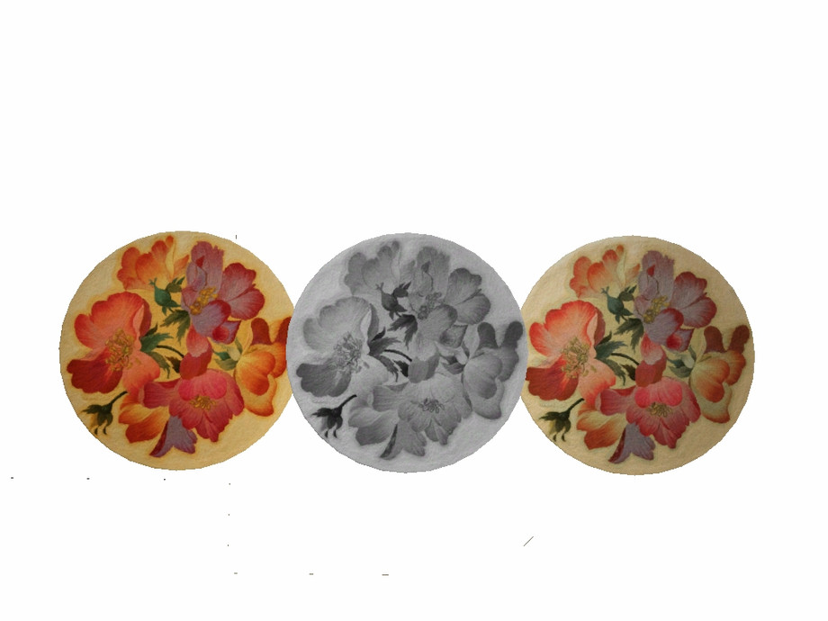 The Sims Resource | mt_Floral Round Rug 3x3