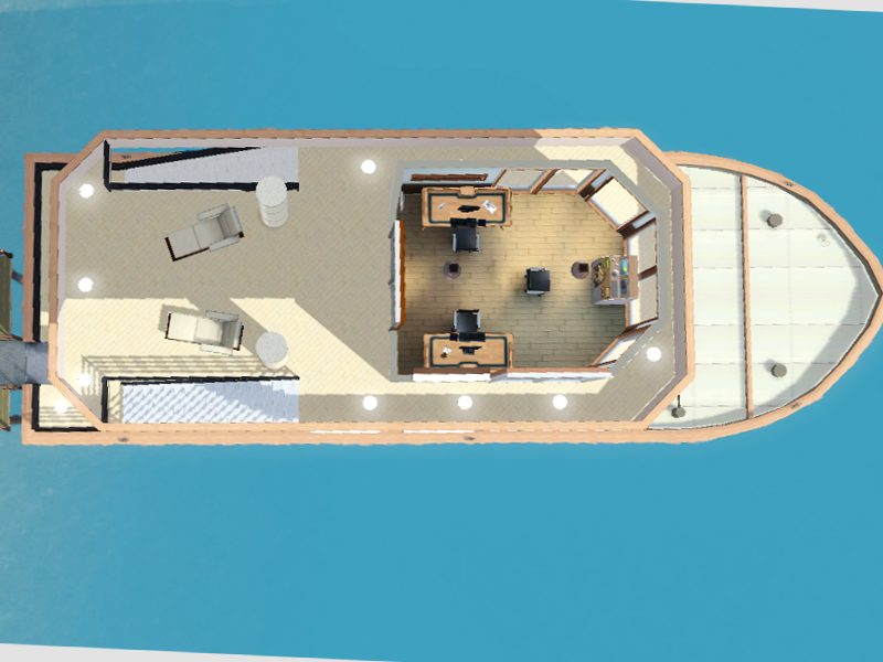 The Sims Resource | Yacht Alpha (A Houseboat)