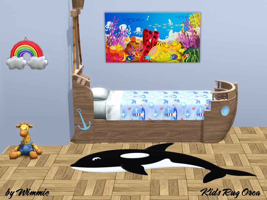 The Sims Resource | Kids Rug Orca