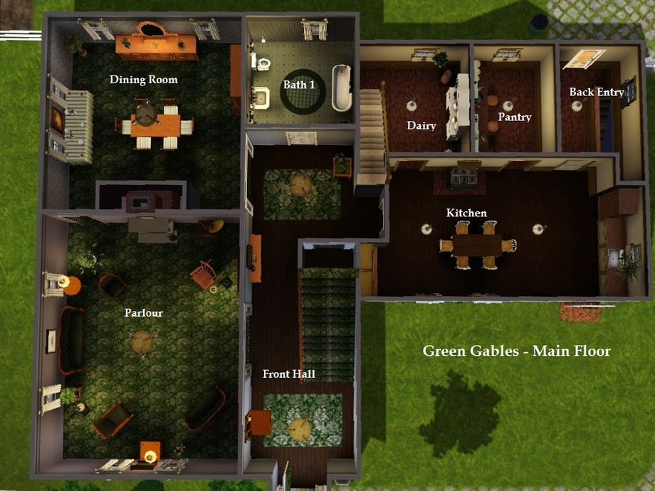 The Sims Resource | Green Gables House, c. 1900