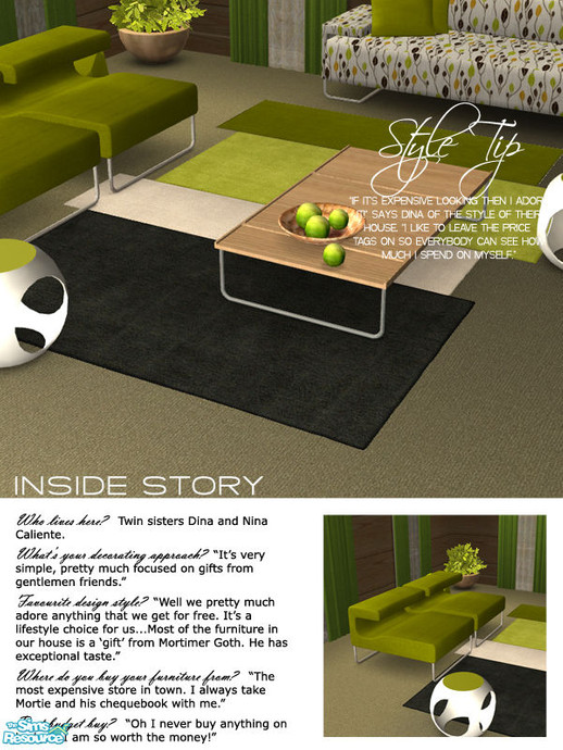 The Sims Resource - Crispy Lettuce rug