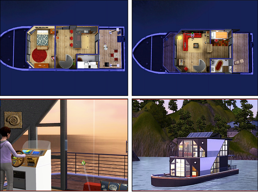 The Sims Resource - Frederikas Houseboat