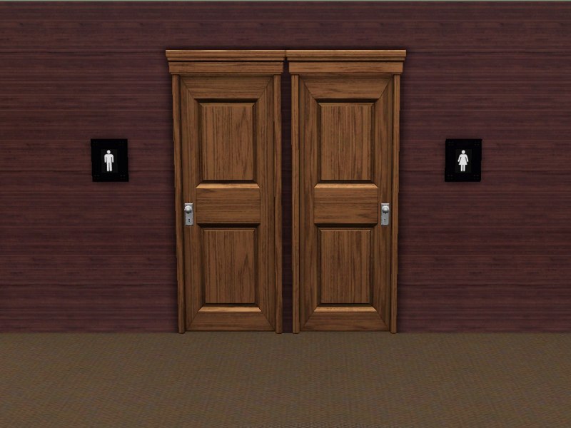 The Sims Resource | Restroom Signs