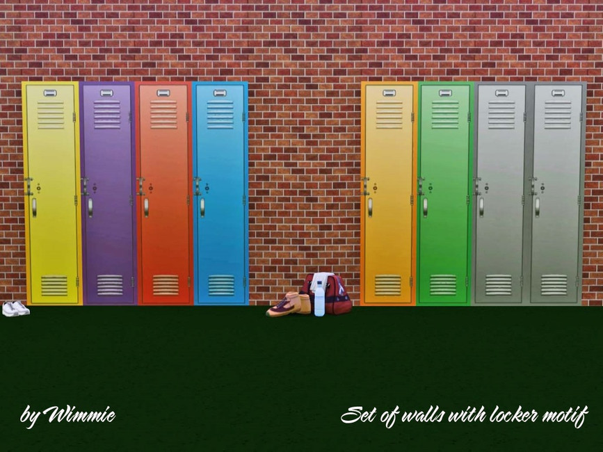 The Sims Resource - Set of Walls with locker