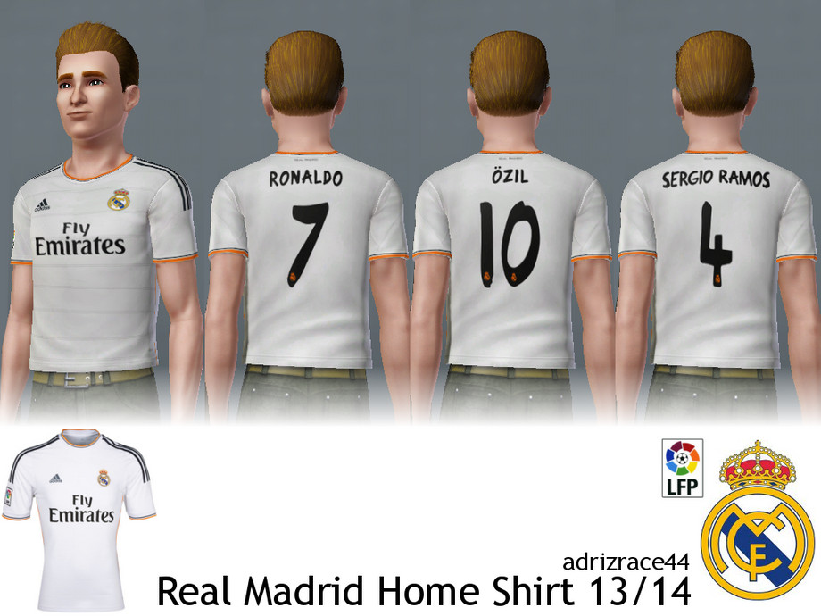 The Sims Resource | Real Madrid Home Shirt 13/14
