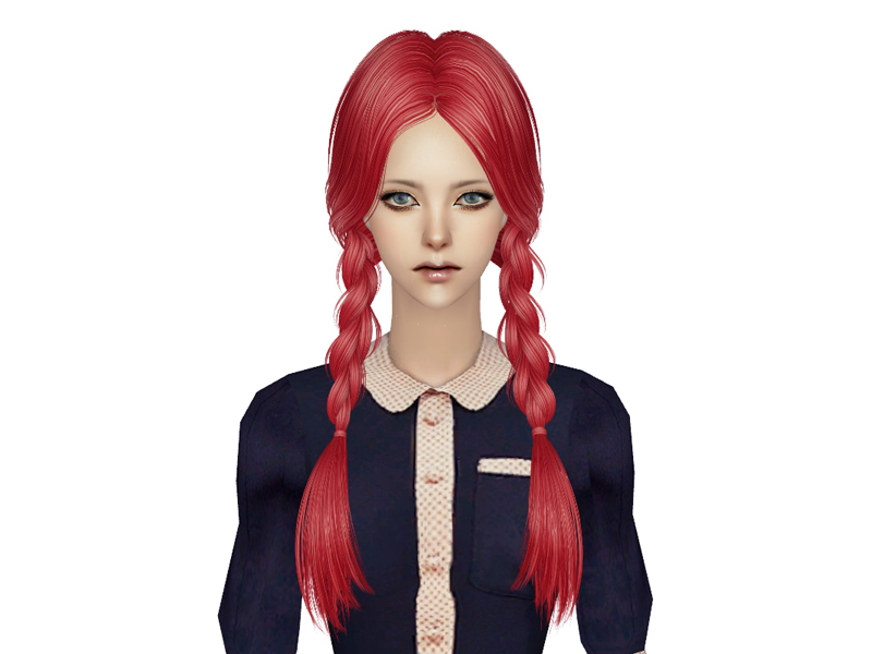 The Sims Resource - Skysims Hair 129 Red