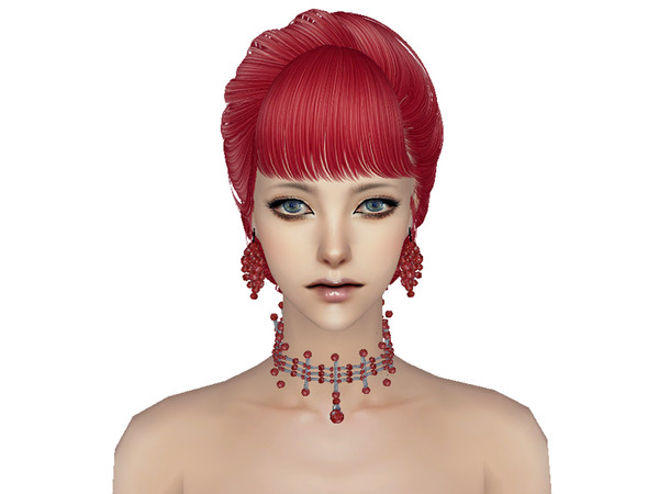 The Sims Resource | Skysims Hair 130 Red