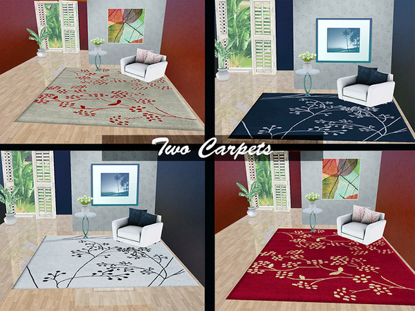The Sims Resource - Two colors Rug