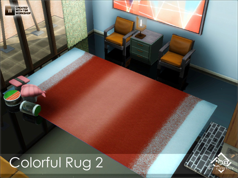 The Sims Resource | Colorful Rug 2