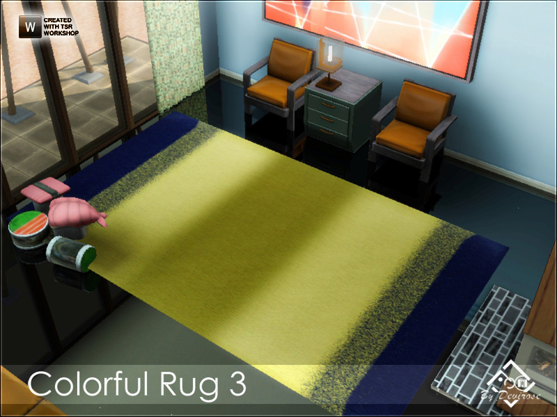 The Sims Resource - Colorful Rug 3