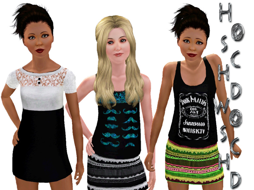 The Sims Resource - teen_female_clothing_set_modern_II
