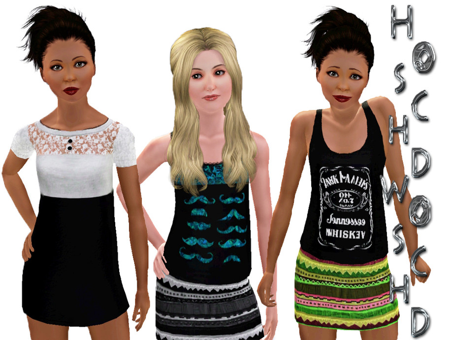 The Sims Resource | teen_female_clothing_set_modern_II