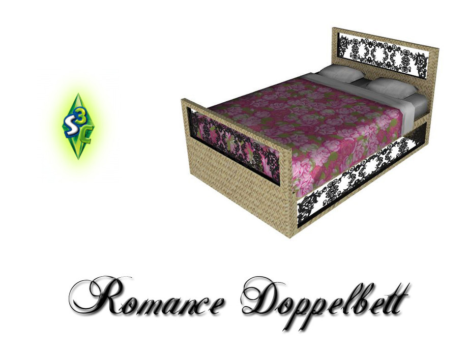 The Sims Resource | S3C Romance bed double