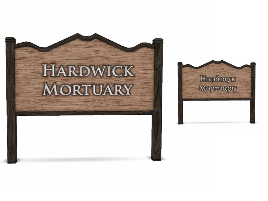 The Sims Resource | Large Outdoor Sign