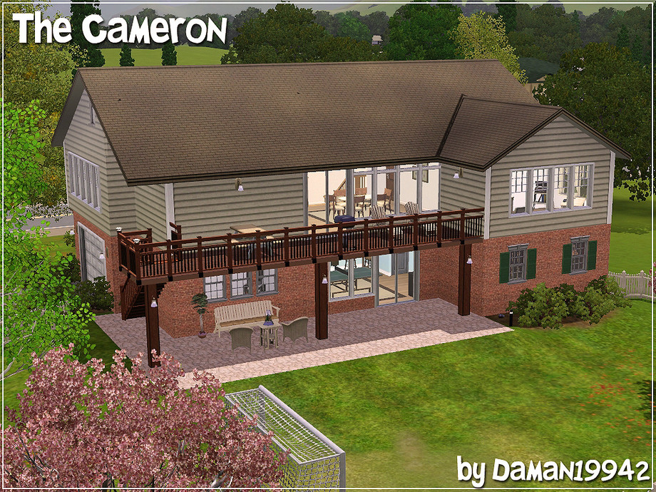 The Sims Resource | The Cameron - Split-Level Family Home
