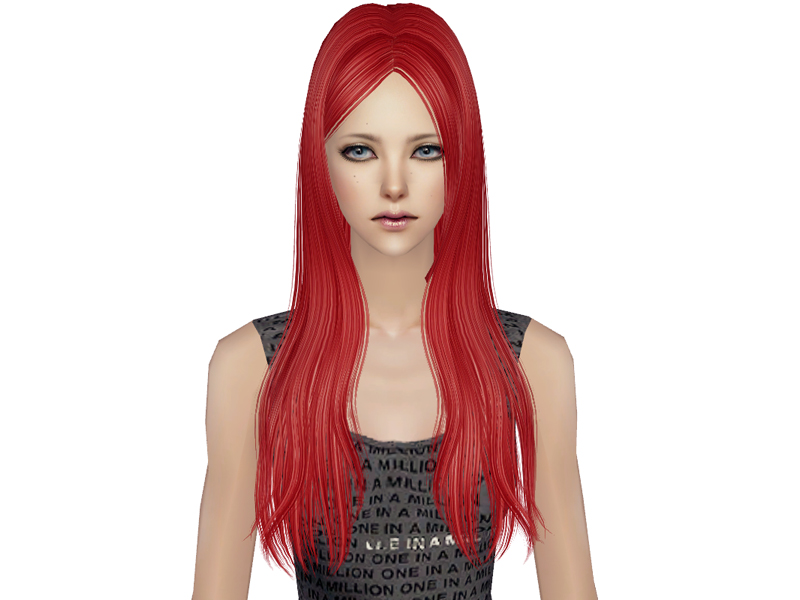 The Sims Resource | Skysims Hair 134 Red