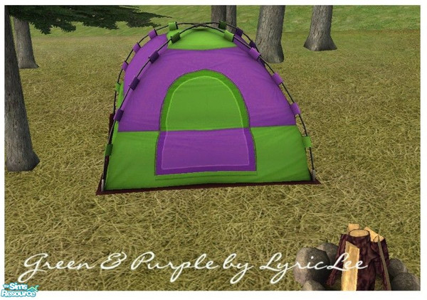 The Sims Resource | Recolors of Bon Voyage Tents - Two Tone