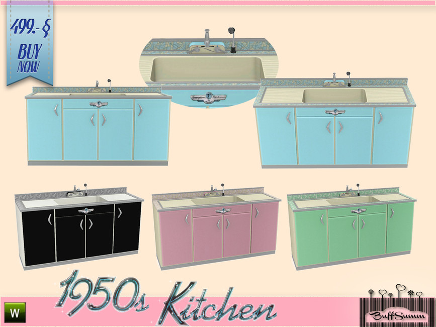 The Sims Resource - 1950s Kitchen Sink