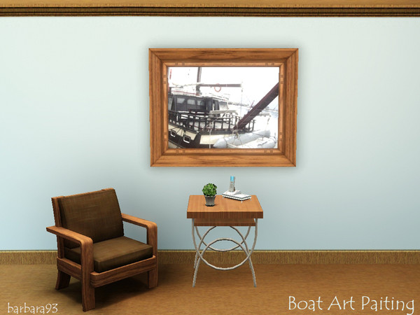 The Sims Resource - Boat Art Paiting