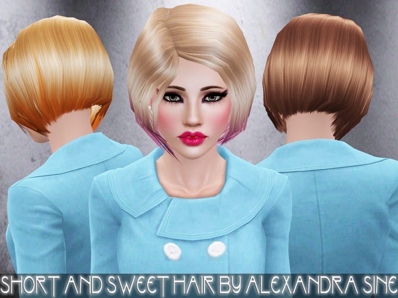 The Sims Resource | Short and Sweet Hair
