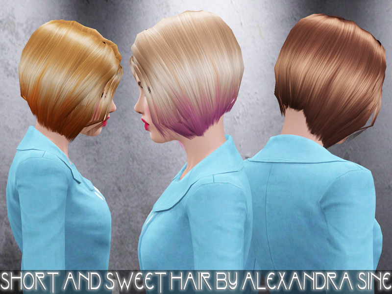 The Sims Resource | Short and Sweet Hair