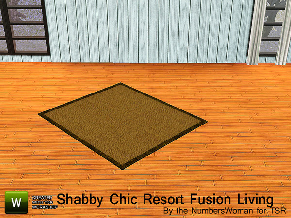 The Sims Resource | Shabby Chic Resort Fusion Living Rug