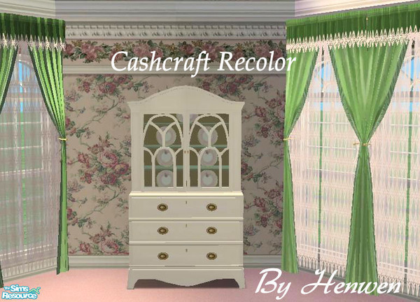 The Sims Resource | Antique White Hutch Recolor