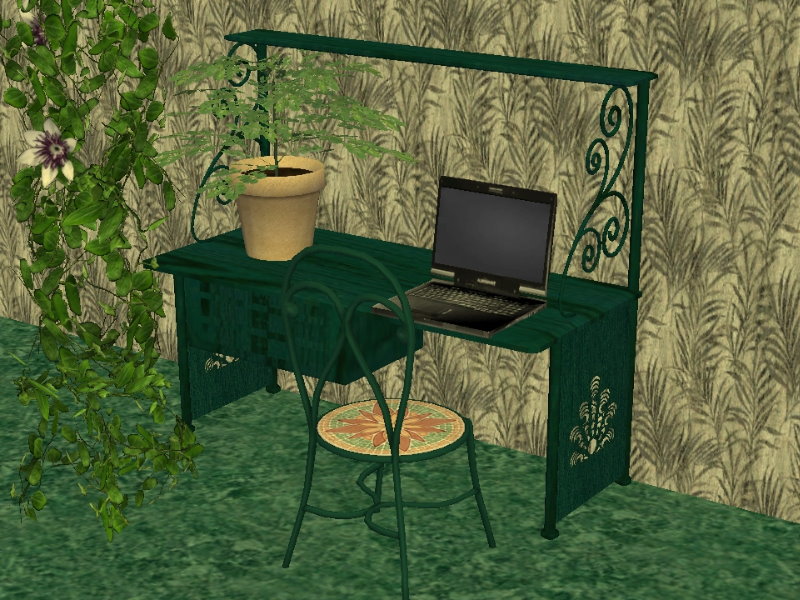 The Sims Resource | Arcadia Desk Recolor Set - Meesha-s2l-da-blugrn