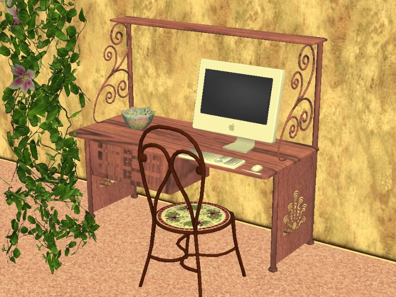 The Sims Resource | Arcadia Desk Recolor Set - Meesha-s2l-da-pnk