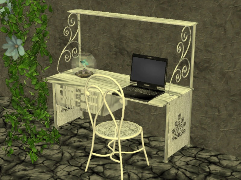The Sims Resource | Arcadia Desk Recolor Set - Meesha-s2l-da-wht