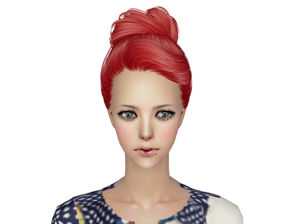 The Sims Resource | Skysims Hair 144 Red