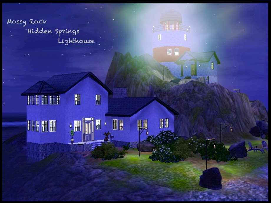 The Sims Resource | Mossy Rock - Lighthouse