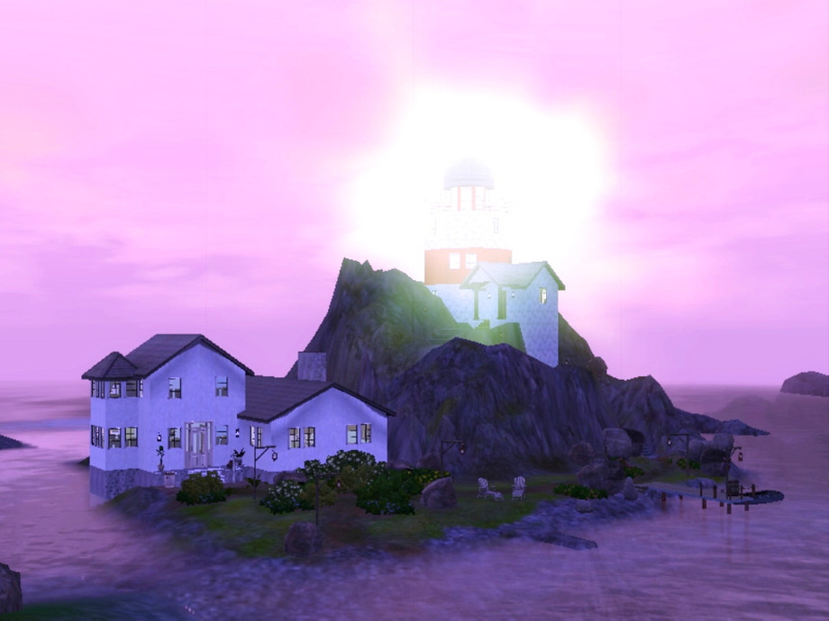 The Sims Resource | Mossy Rock - Lighthouse