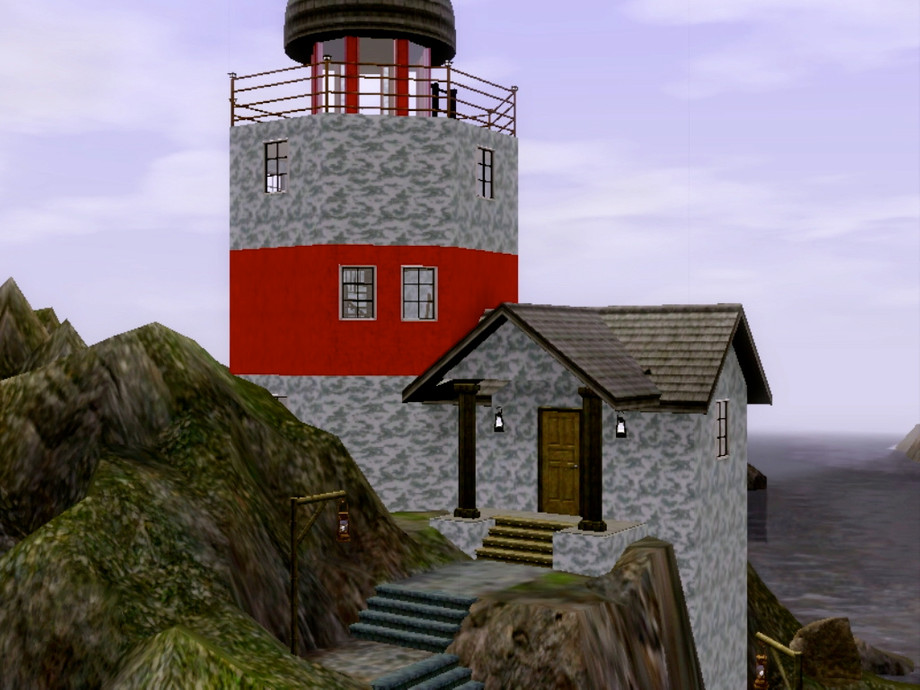 The Sims Resource | Mossy Rock - Lighthouse