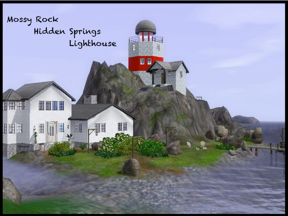 The Sims Resource | Mossy Rock - Lighthouse
