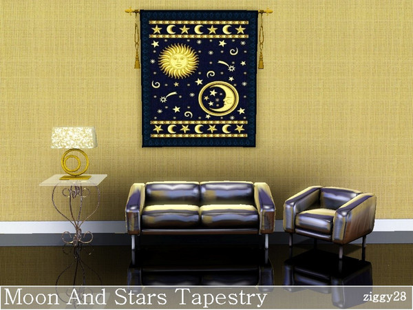 The Sims Resource | Moon And Stars Tapestry
