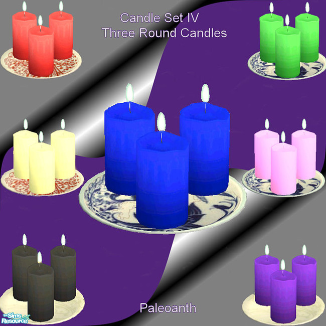 The Sims Resource - Candle Set IXThree round candles